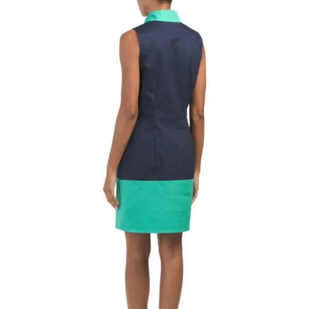 Sail to Sable | Dresses | Sail To Sable Kelly Green And Navy Shift ...